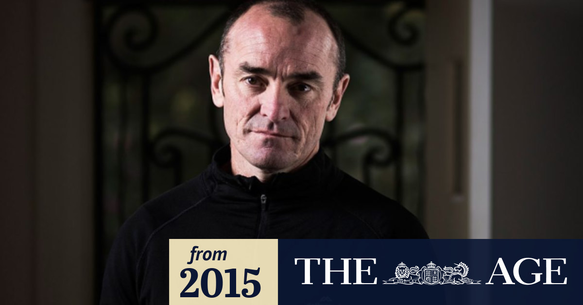 Former Sydney Swan Barry Mitchell follows the write path