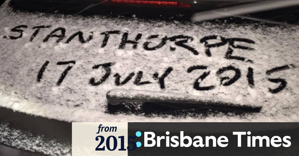 Queensland snow: Stanthorpe gets highest falls in a decade