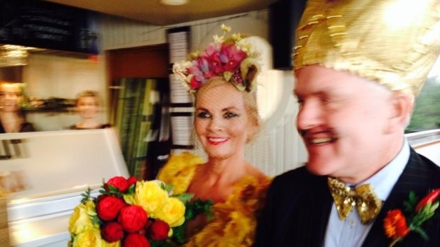 Sammy Power marries herself to celebrate 50th birthday