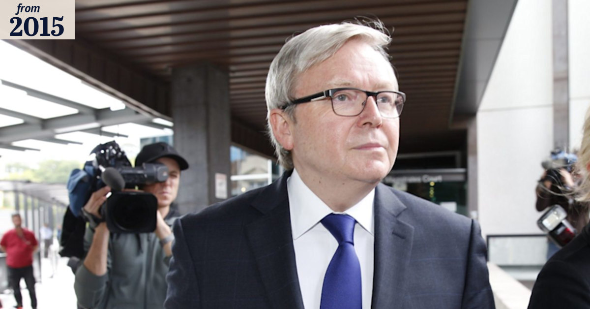 Higher ambitions in sight? Kevin Rudd appointed to water and sanitation ...