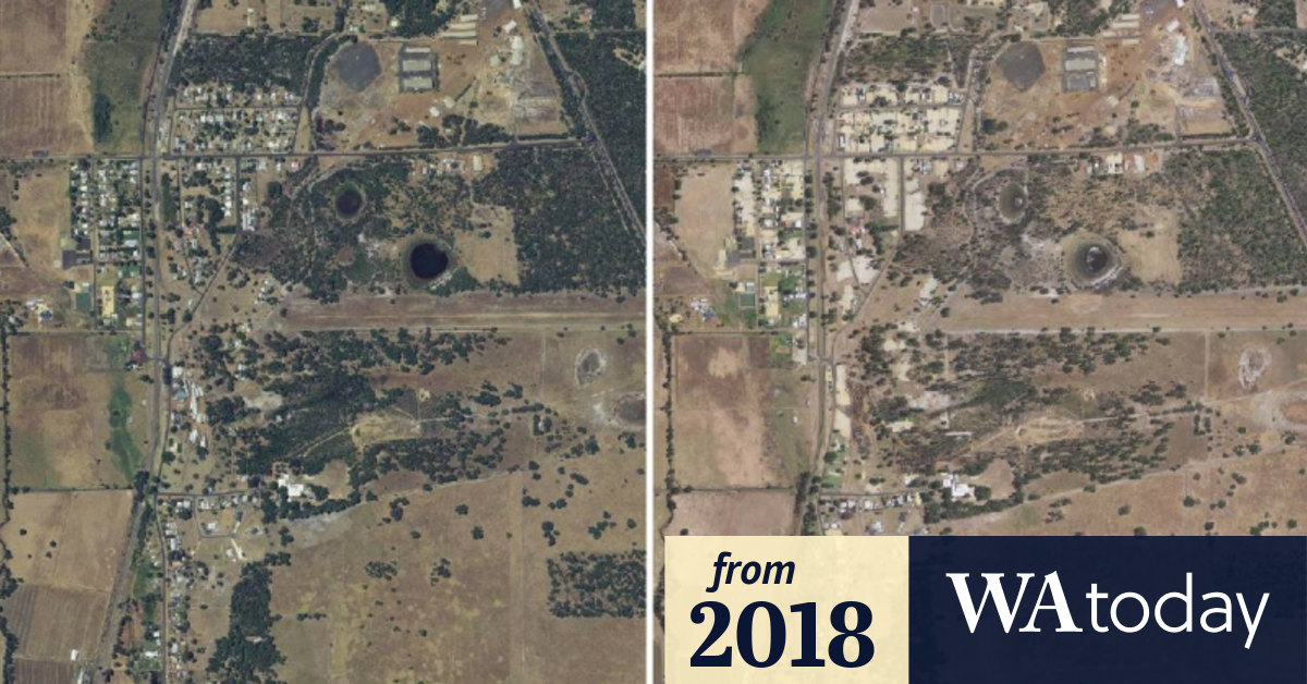 Aerial snapshot of Yarloop reveals damage of 2016 blaze