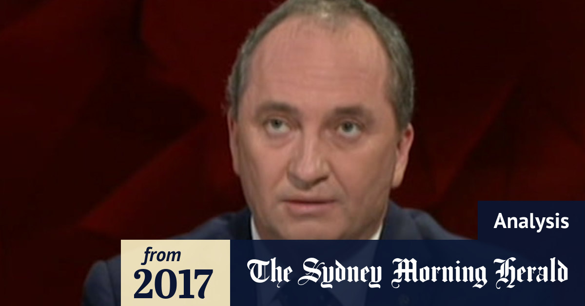 Barnaby Joyce: Q&A's great political satirist