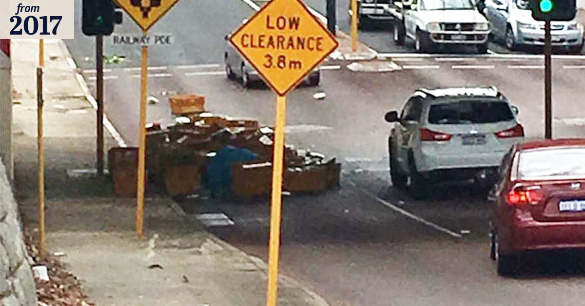 Was this the last truck to hit the Bayswater Bridge this year?