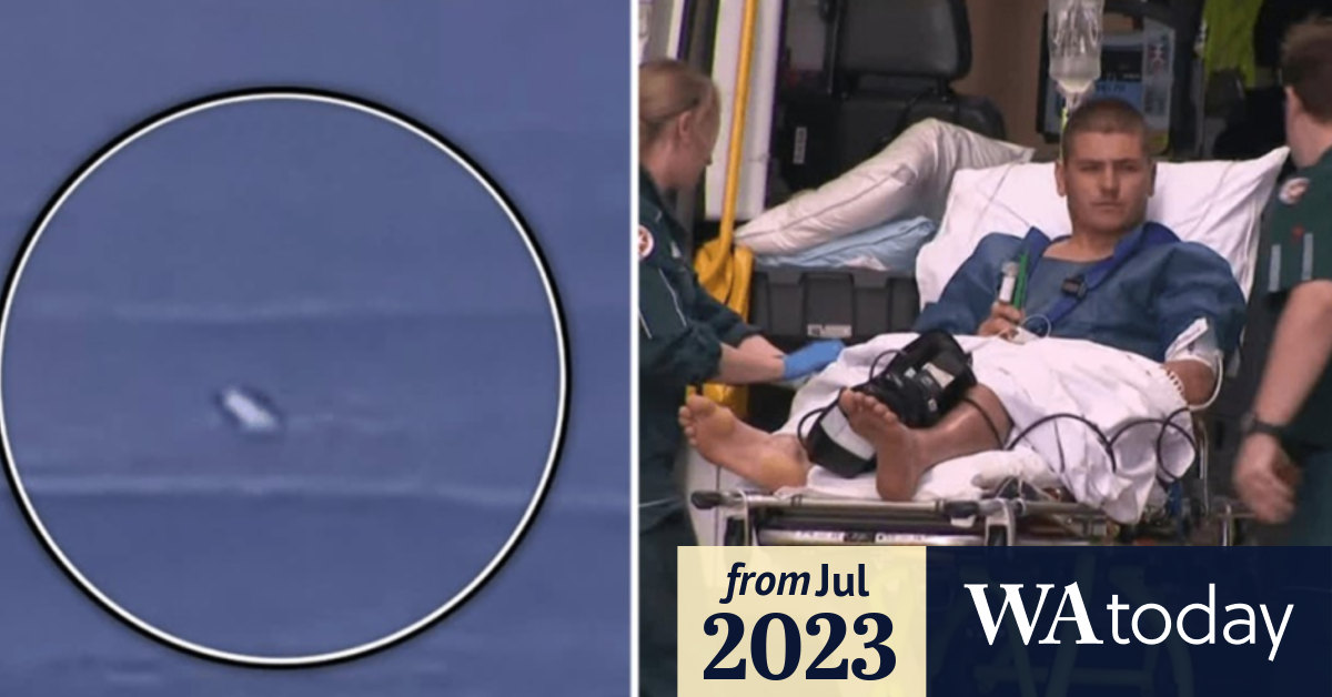 WA shark attack caught on film as surfer ‘rescued himself’ by swimming 600m