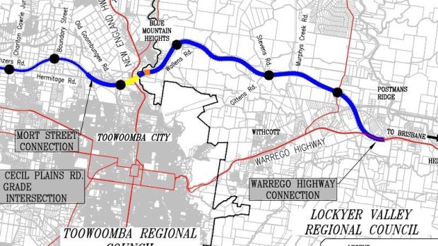 Toowoomba Second Range Crossing project: cutting replaces tunnel