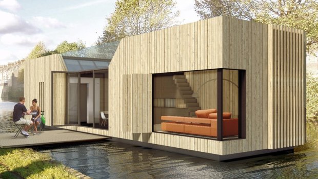 Prefabricated floating homes to help address London housing crisis