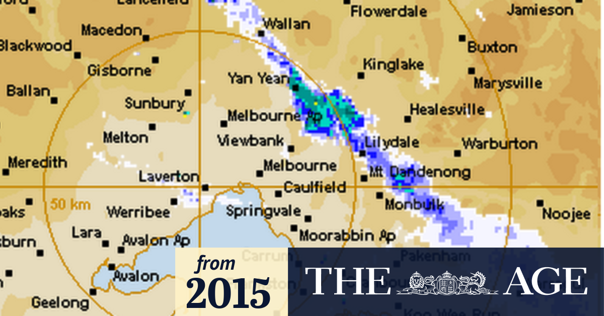 This rain radar image shows how scary the bushfire threat is this year