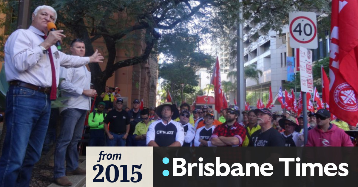 CFMEU union official cleared of assault at Brisbane rally