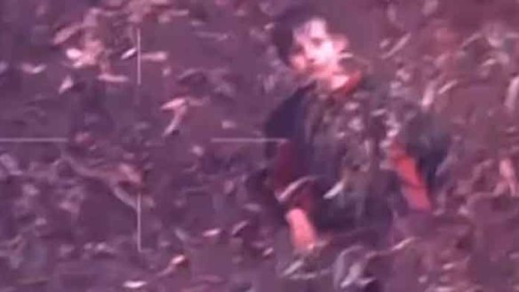 The moment 11 year old Luke Shambrook was found at Lake Eildon