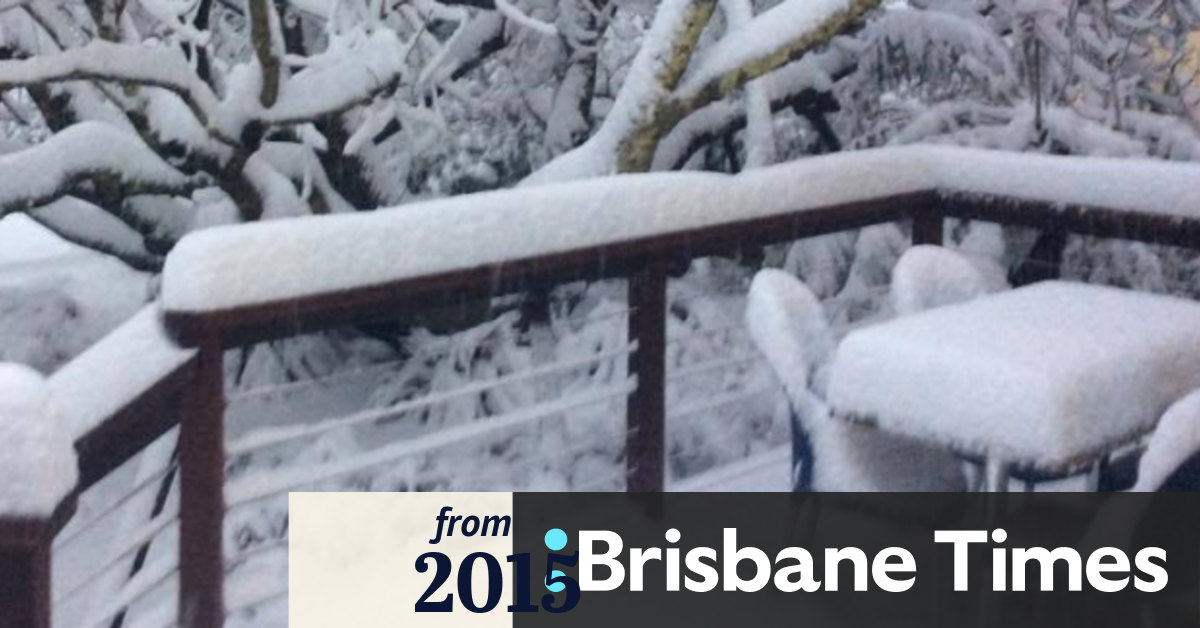 Snow falls in Queensland