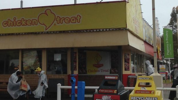 Isn't it ironic... Chicken Treat next to poultry pavilion at Perth ...
