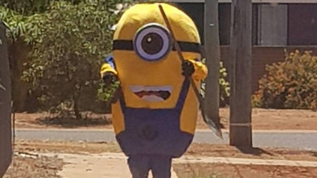 'Despicable act': Lawn-stealing minion taunts WA man in bizarre stunt
