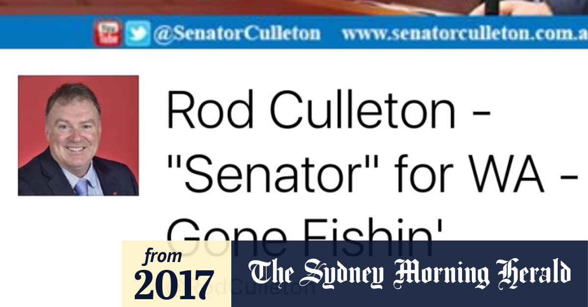 'Gone fishing': One Nation 'senator' Rod Culleton tries to dodge ...