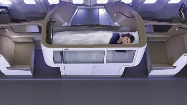 New hybrid premium cabin design for planes: First-class bunk beds