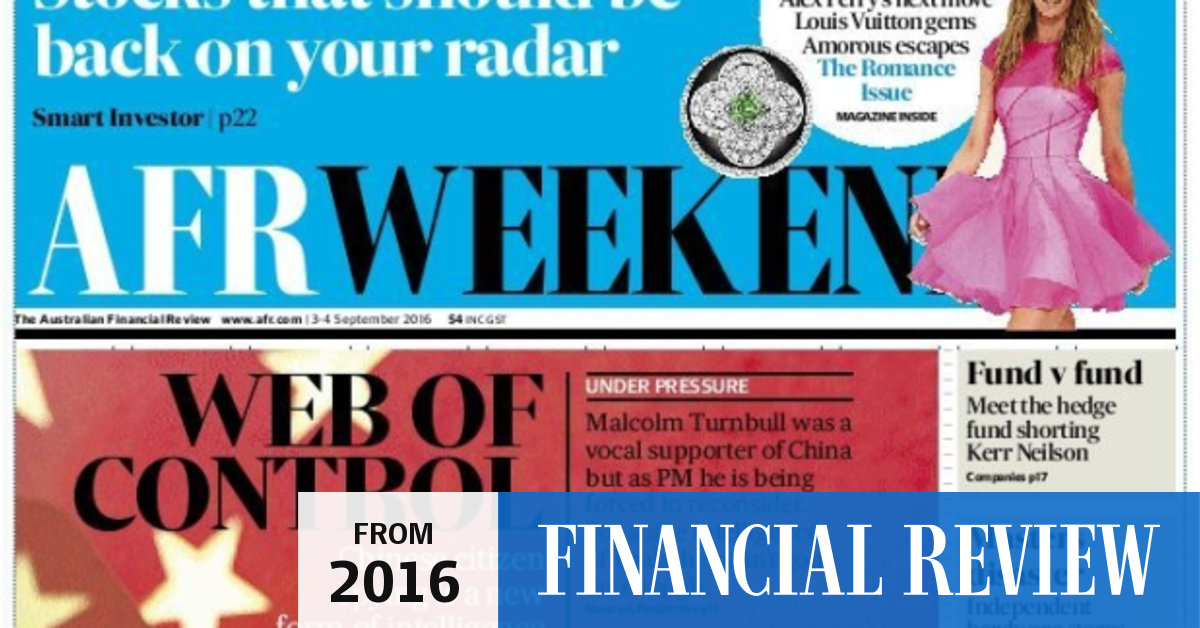AFR Weekend named Weekend Newspaper of the Year