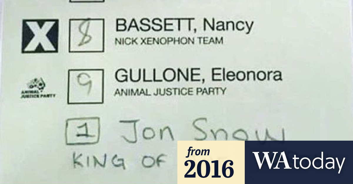 Jon Snow for PM: Australia's best donkey votes