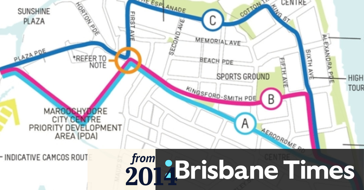 Sunshine Coast Council releases route options for proposed light rail Sunshine Coast Council releases route options for proposed light rail