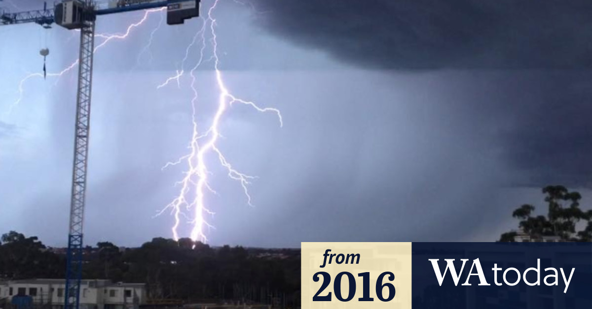 Perth weather: Severe thunderstorm warning after homes struck by lightning
