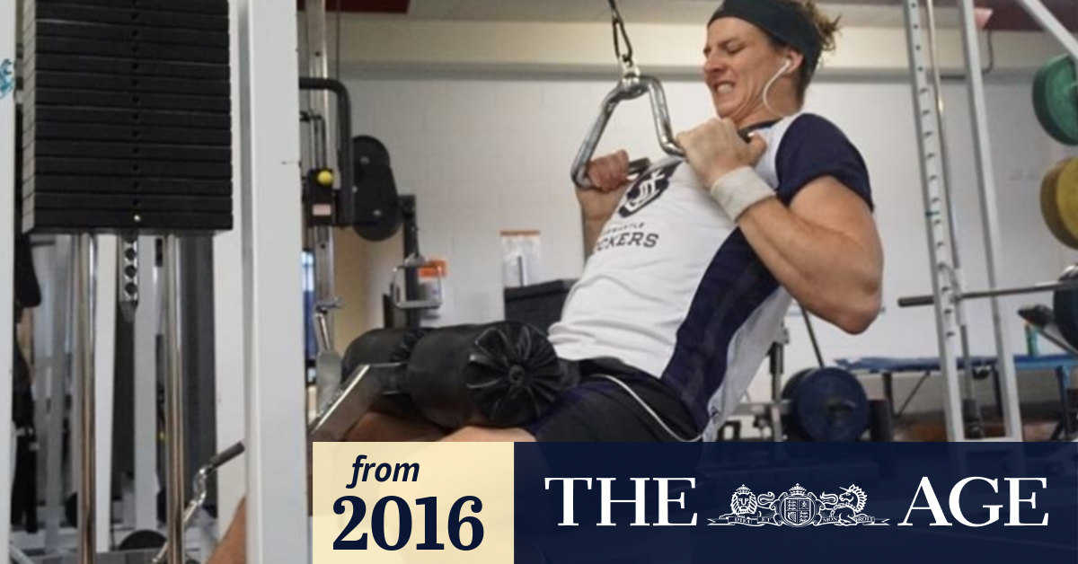 Fremantle star Nat Fyfe back in the gym, promises to be ready for 2017 ...