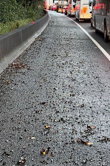 M1 crash, traffic update: Clean-up under way after debris damages ...