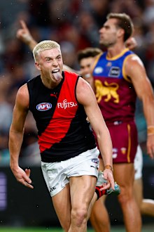 AFL news 2025, Nate Caddy goal of the year video in Essendon Bombers ...
