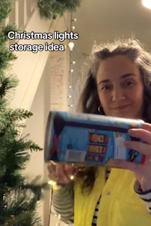 How to store Christmas lights neatly and without tangles - in a ...