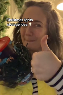 How to store Christmas lights neatly and without tangles - in a ...