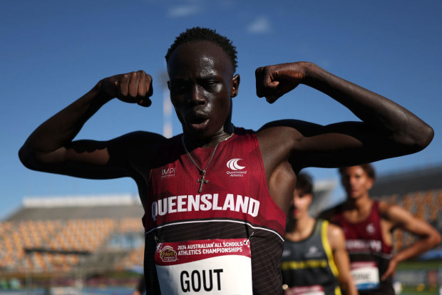 Australian All Schools Athletics Championships 2024: Gout Gout 200m sprint heat, video