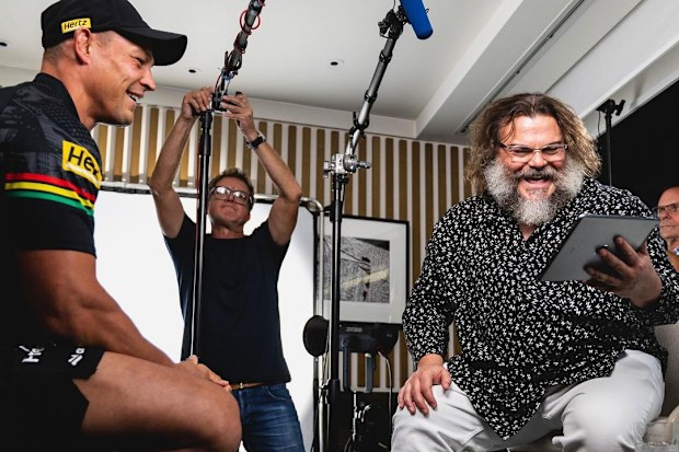Jack Black meets with Penrith Panthers star during his Aussie Kung Fu ...