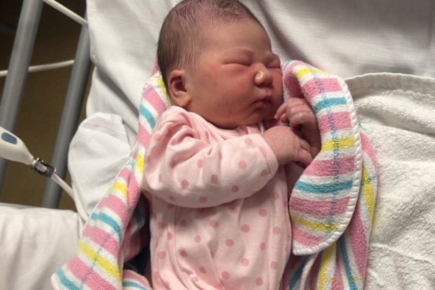 AFL player Bobby Hill and partner Georgia Devlin welcome third child ...