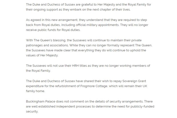 Meghan Markle, Prince Harry's royal exit: final decision detailed in ...