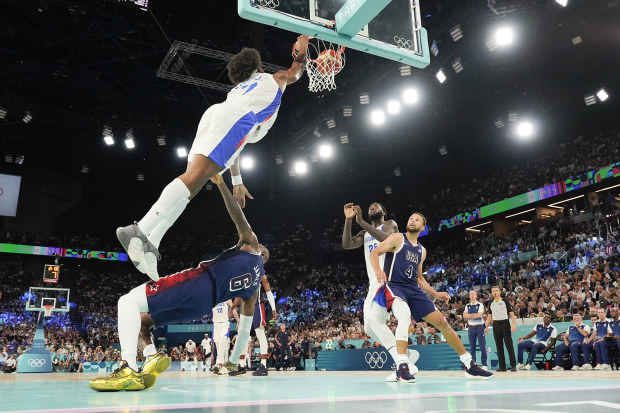 Paris Olympics 2024: LeBron James floored by Guerschon Yabusele, USA v ...