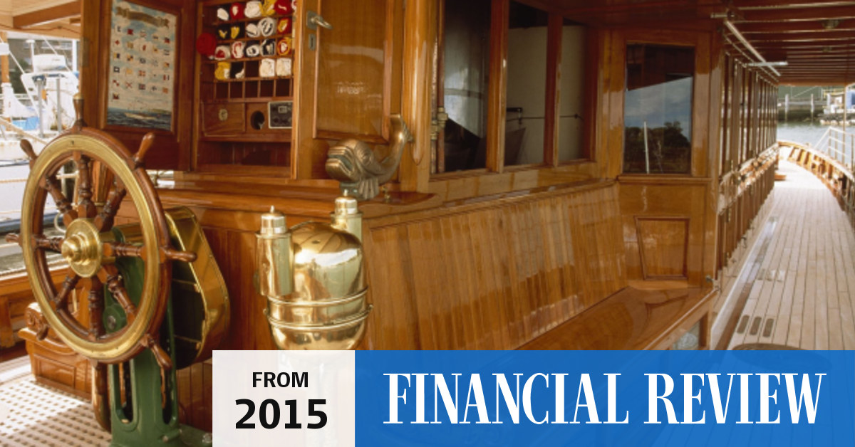 Auctioning of the luxury steam yacht Ena designed by Walter Reeks