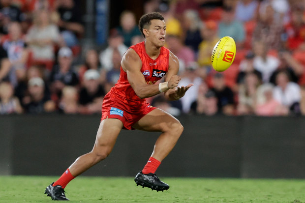 AFL News 2025: Gold Coast Suns draftee Leo Lombard shoulder collision ...