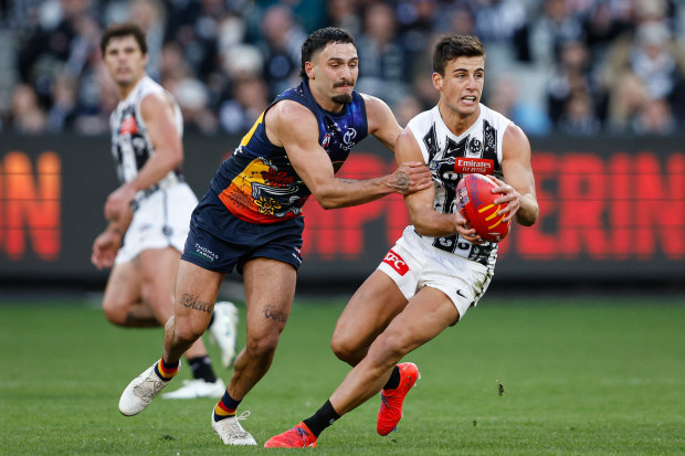 AFL News 2024: Izak Rankine, Umpire free kick, ran too far, 15 steps, Adelaide loss to ...