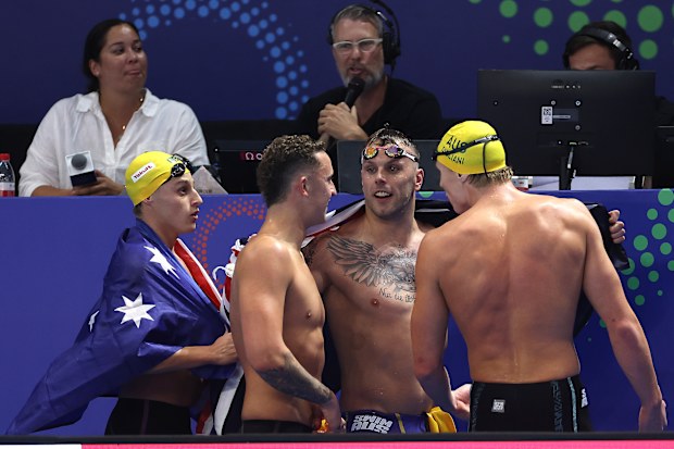 Swimming world championships 2025: Australia wins gold medals in men's ...