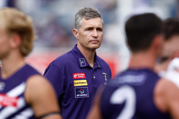 AFL news 2025, Fremantle Dockers coach Justin Longmuir sprays players after loss to Geelong Cats