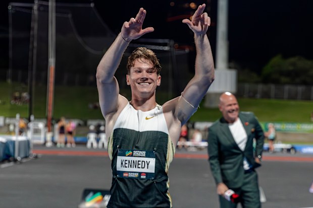 Lachlan Kennedy news: Sprinter breaks 10 seconds in legal wind ...