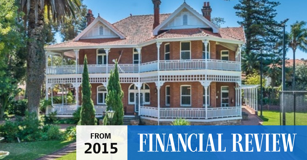 Perth mansion prices plunge 12pc