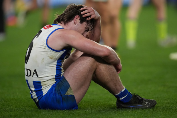 AFL News 2024: North Melbourne vs Collingwood, Bailey Scott, 50 metre ...