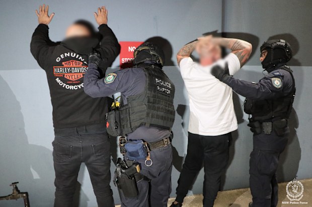 Raptor squad raid alleged Nomad bikie gang clubhouse in Sydney | Nine ...