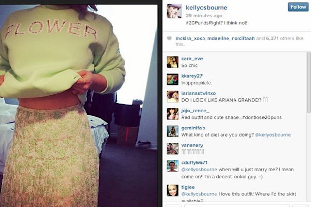 Go girl! Kelly Osbourne fights the fat-shamers with fierce Instagram ...
