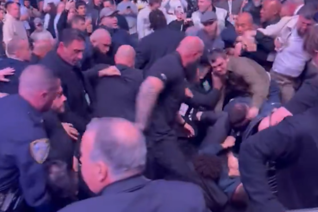 UFC 322 | Wild crowd brawl, Dillon Danis; Islam Makhachev vs Jack Della ...