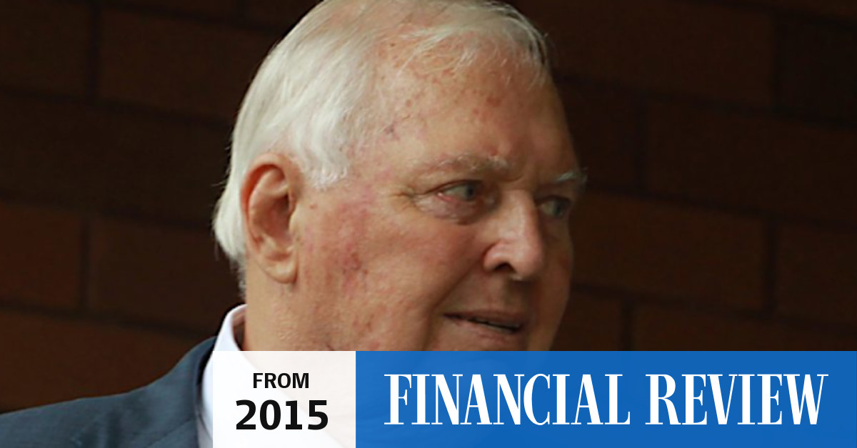 Perth businessman Alan Bond in induced coma