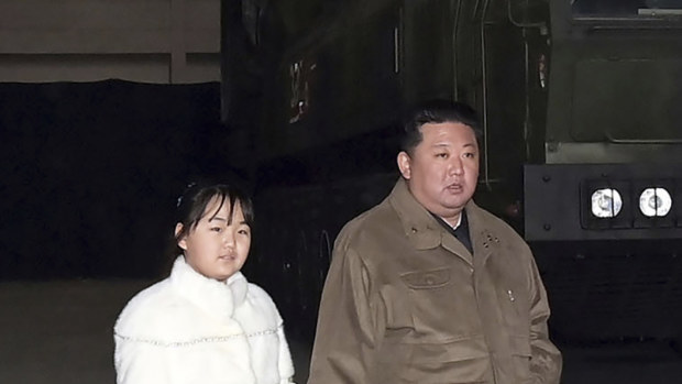 North Korea’s Kim Jong Un daughter revealed at ballistic missile test