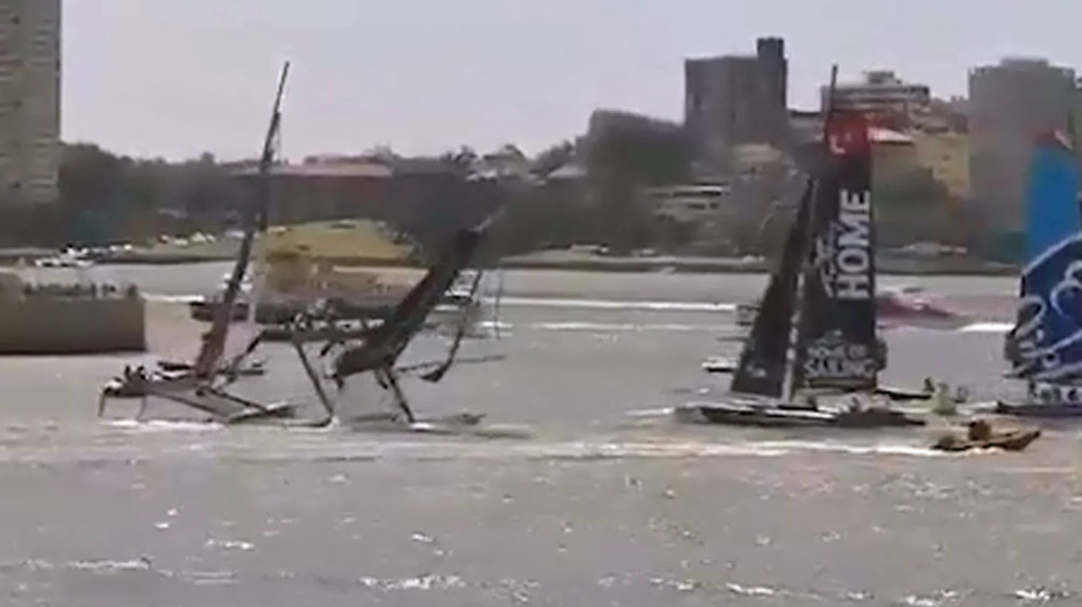 Italian boat capsizes on Sydney Harbour