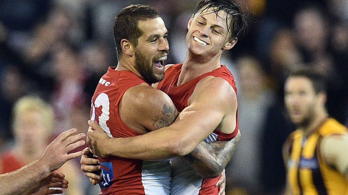 Swans score emotional AFL win over Hawks | Nine.com.au