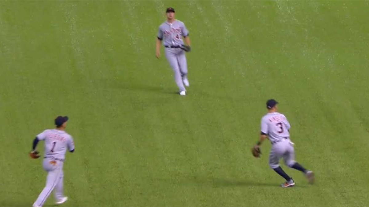 Baseball player caught out by sly fan