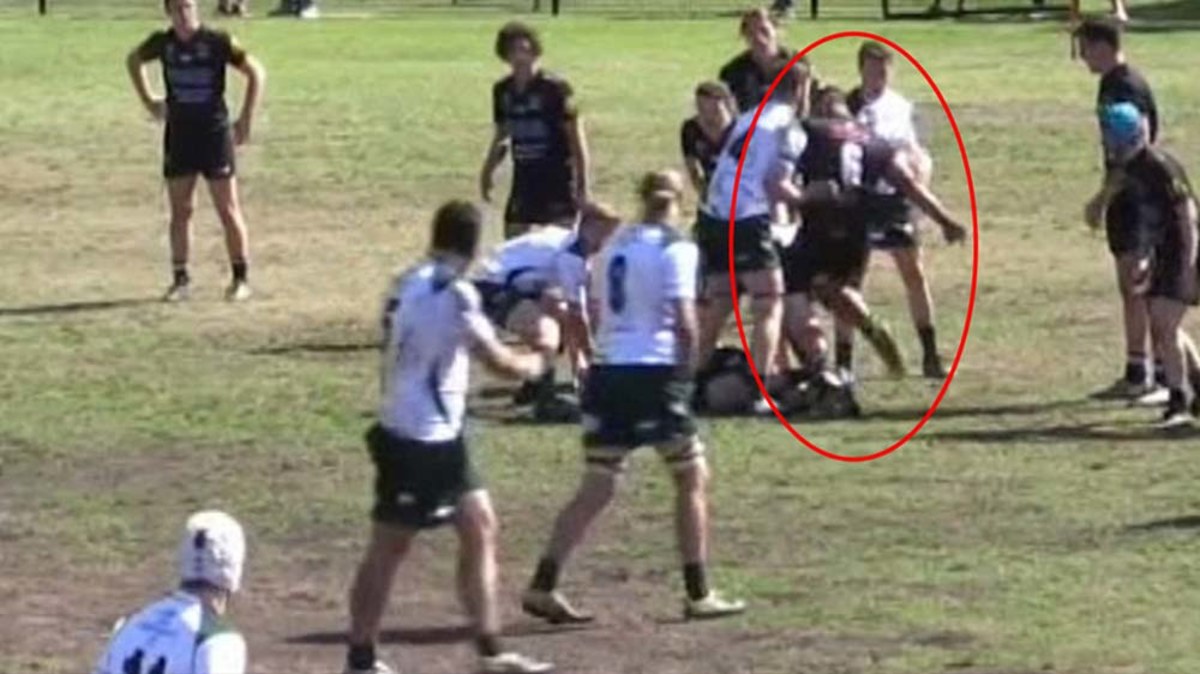 Banned rugby player caught striking and kicking opponents week before ...
