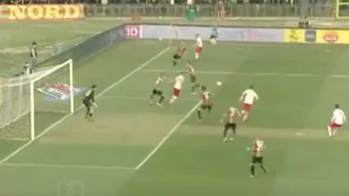 Football: Italian striker stuns with sublime spinning back-heel volley
